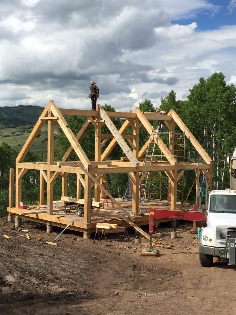 Pappas-Cabin-Bents - Kenai Timber Frames