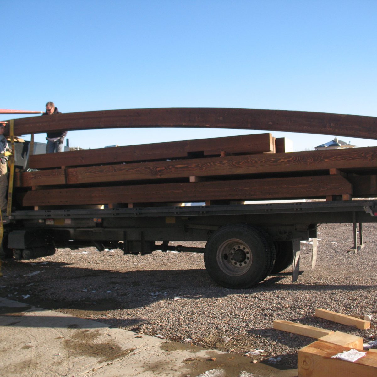 Timber Entry Monument & Picnic Shelter - Kenai Timber Frames