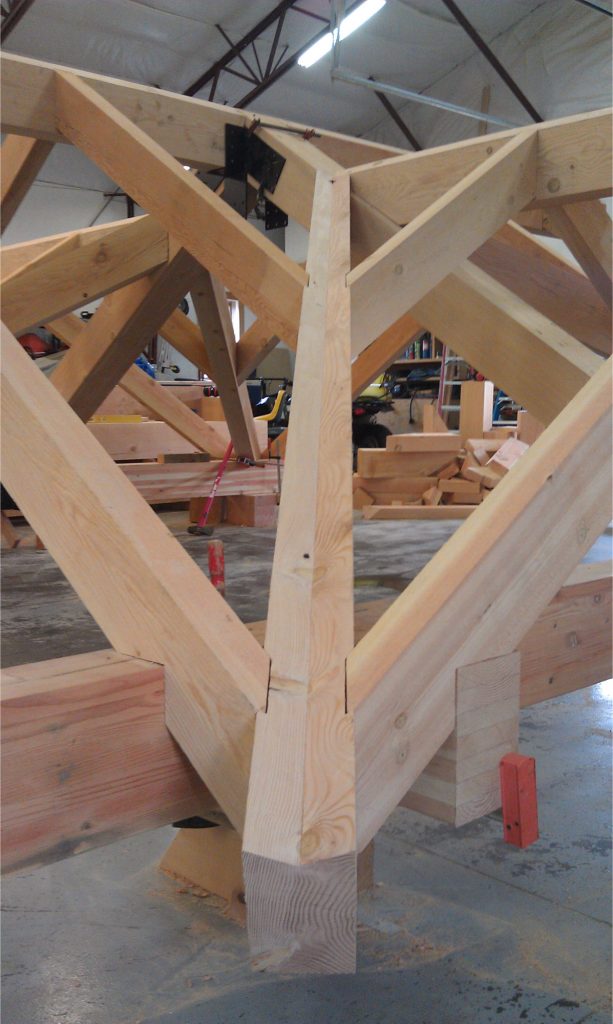 Valley Rafter with Backing Angle - Kenai Timber Frames